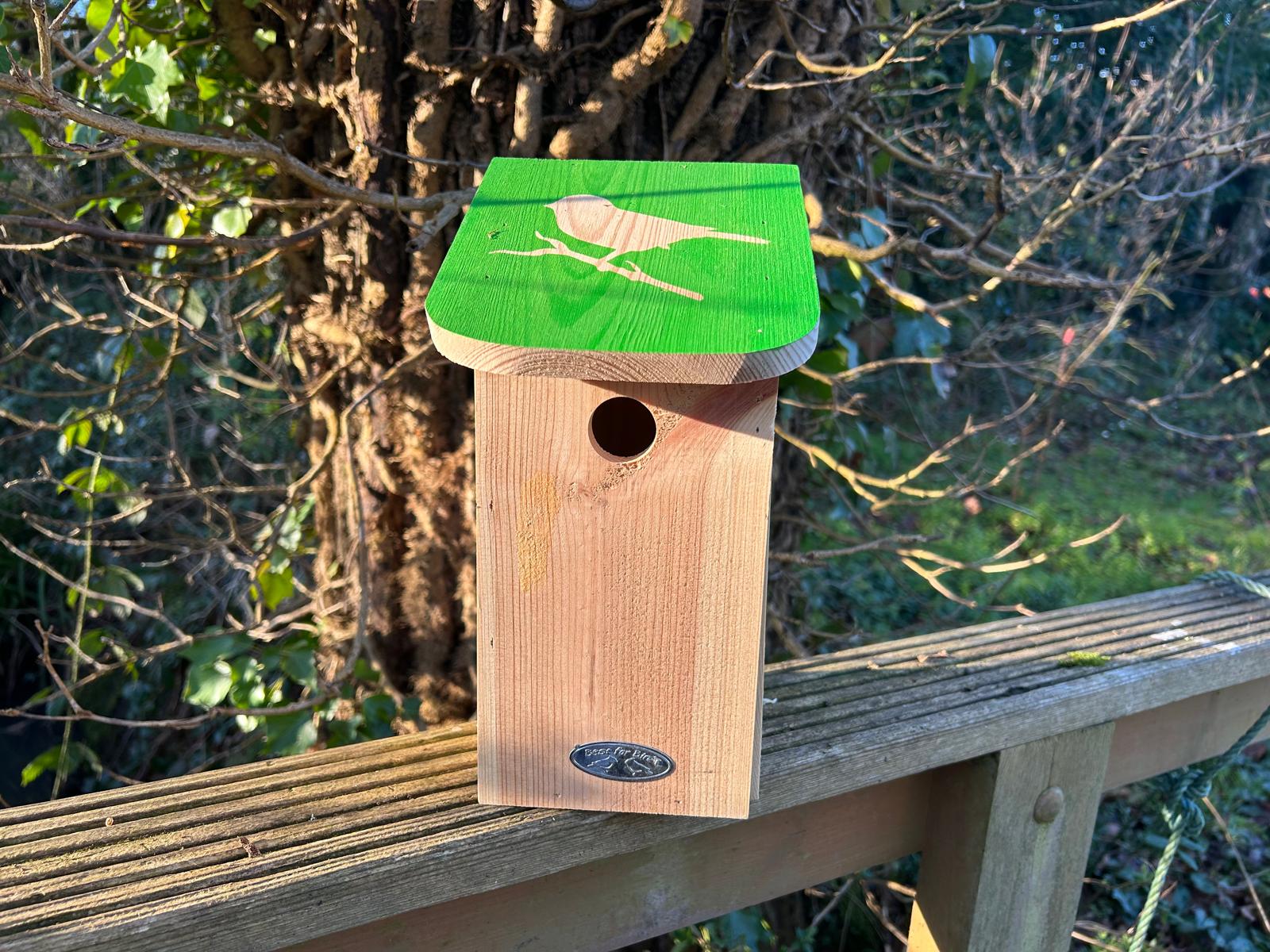 The perfect bird box for birds to roost or nest. Warm in winter, cool ...